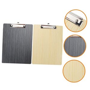 STOBOK 4 pcs Profile Paper Plate Daily Use Supplies X Office Document Man Tablet Letter Exam Women Hand Clip Clips Boards Support Clipboards Hardboard Organizer