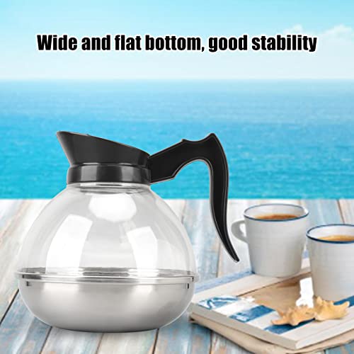 BORDSTRACT Coffee Kettle, Stainless Steel 1700ml Heat Resistant Household Tea Pot for Induction Cooker