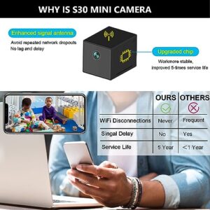 Dukmikz Hidden Camera Mini Spy Camera, 4K WiFi Mini Hidden Spy Cam for Home Security/Outdoor Recording, Remotely Watching Via Mobile Phone, Battery Powered