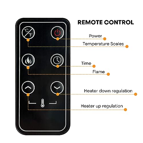 Replacement Remote Control for Cloud Mountain Electric Fireplace