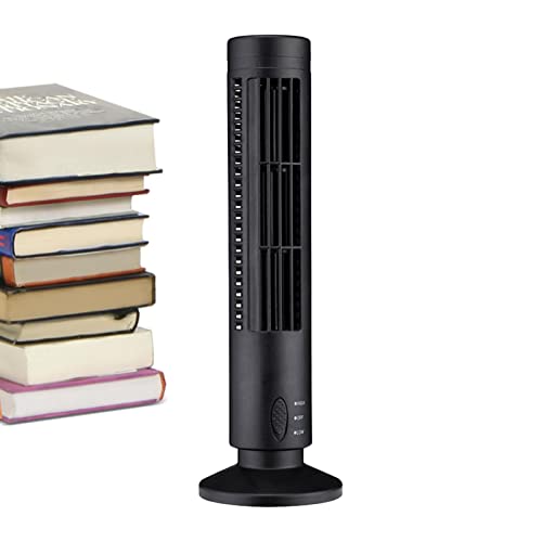 Quiet Tower Fan, 2.5W USB Charging Tower cooling Fan, tower fans oscillating quiet Small Fan with 2 Speeds, Bladeless Fan, standing oscillating fans for indoors