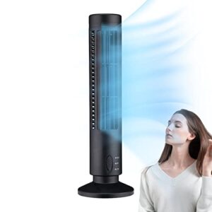 Quiet Tower Fan, 2.5W USB Charging Tower cooling Fan, tower fans oscillating quiet Small Fan with 2 Speeds, Bladeless Fan, standing oscillating fans for indoors