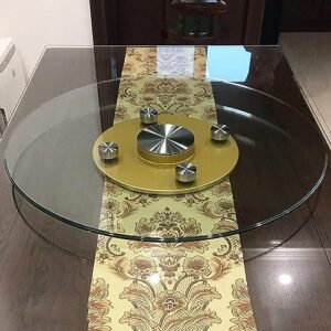 70cm 80cm 90cm 100cm Lazy Susan Glass Rotating Tray，Turntable Dining Table Centerpiece Large Tabletop Rotating Tray Clear Serving Plate Round With Silent Bearing (Size : 100cm)