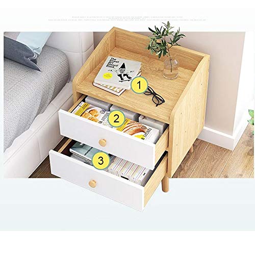 ZHAOLEI Bedside Table Simple Bedroom Bedside Cabinet Self-contained Storage Locker Solid Wood Bedside Cabinet Nordic