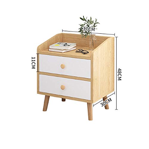 ZHAOLEI Bedside Table Simple Bedroom Bedside Cabinet Self-contained Storage Locker Solid Wood Bedside Cabinet Nordic