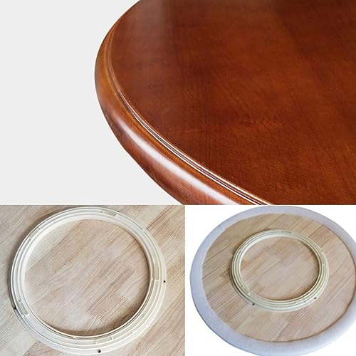 Wood Round Rotating Tray ，Dining Table Turntable Lazy Susan， Rotatable Serving Plate Table Top Rotating Plate Smooth 360° Rotating ，Silent & Smooth Spin (Color : B, Size : 70cm/28inch)