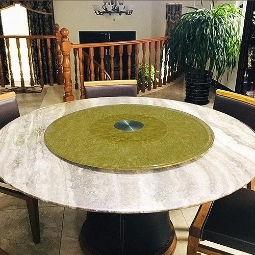 27 Inches Heavy Duty Lazy Susan, Round Glass Turntable, 360° Dining Table Rotating Tray, Safe Smooth, 200KG Bearing For Banquets Party (Color : 12mm/0.47in Thick, Size : 70cm/28in)