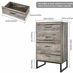 Nightstand Bedside Table Drawer Cabinet 4 Drawer Chest,Modern Storage Dresser Tall Nightstand Bathroom Floor Cabinet 4 Drawer Chest Modern Storage Dresser Storage Tower Dresser