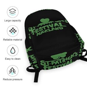 St Patrick's Day Auckland Backpack Lightweight Laptop Backpack Business Bag Casual Shoulder Bags Daypack for Women Men