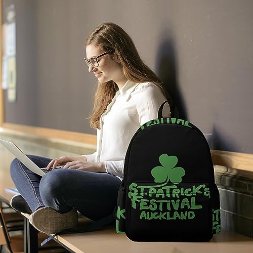 St Patrick's Day Auckland Backpack Lightweight Laptop Backpack Business Bag Casual Shoulder Bags Daypack for Women Men