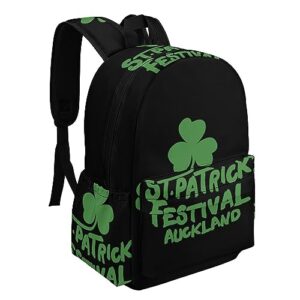 St Patrick's Day Auckland Backpack Lightweight Laptop Backpack Business Bag Casual Shoulder Bags Daypack for Women Men