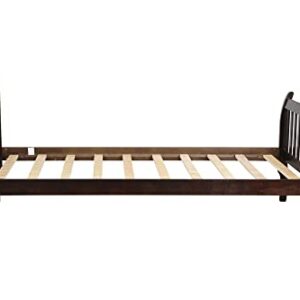 HBRR Wood Platform Bed Frame Twin Wood Bed Frame with Headboard and Footboard, 10”Height for Underbed Storage/No Box Spring Needed/Wooden Slats Support, Espresso