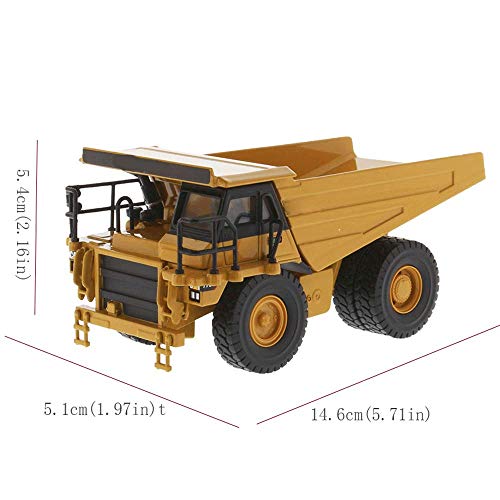 BRUGUI 1:64 Alloy Mine Transport Dump Truck Die-Casting Engineering Vehicle Simulation Dump Truck Model Special Edition Boutique Car Static Decoration Collection Toy Ornaments