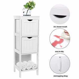 Nightstand Bedside Table Drawer Cabinet Adjustable 3 Tiers Bathroom Cabinet Modern Storage Organizer Floor Cabinet Bathroom Cabinet Storage Tower Dresser