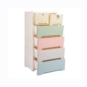 nightstand bedside table drawer cabinet macaron plastic drawers dresser storage cabinet w/ 6 drawers closet organizer modern and elegant look storage tower dresser