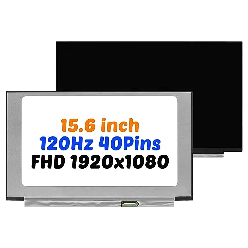 15.6" Screen Replacement for Lenovo IdeaPad Gaming 3-15IHU6 - Type 82K1 5D11F52373 165Hz LCD Display Panel 40Pins FHD 1920(RGB)*1080 Non-Touch