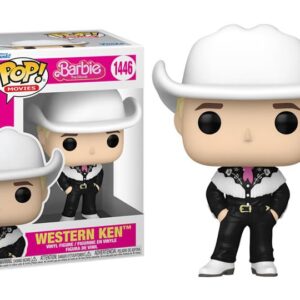 POP Movies: Barbie - Western Cowboy Ken Funko Vinyl Figure (Bundled with Compatible Box Protector Case), Multicolor, 3.75 inches