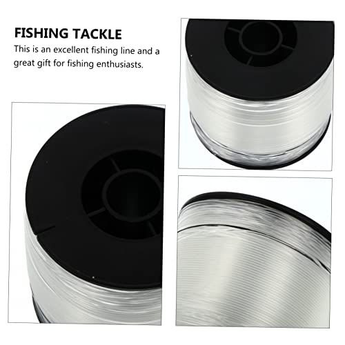 Kisangel 3 Sets Nylon Fishing line Aluminum Parts Clear monofilament Thread Outdoor Fishing Accessory Jewelry Making line sea Fishing line Nylon Fishing Leaders Elasticity Spool White