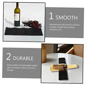 Cabilock 4 pcs Wine Bottle mat can Holder soda can Organizer for Refrigerator Fridge soda can Organizer Beer Stacker Vertical Wine Rack Creative Wind Bottle Tray Non-Slip Silica Gel Gift