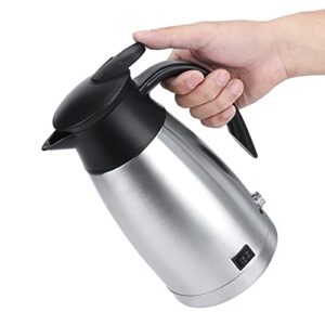 Tyenaza Electric Kettle Car, 12V / 24V 1000ml Car Truck Electric Heated Hot Water Kettle Bottle Hot Water Cup