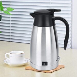 Tyenaza Electric Kettle Car, 12V / 24V 1000ml Car Truck Electric Heated Hot Water Kettle Bottle Hot Water Cup