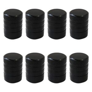 pack of 8 car tire stem valve caps wheel valve covers car dustproof waterproof tire cap fit for automobiles motorcycles trucks bikes(black) new