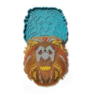 Lion Head Tray Epoxy Resin Mold Coaster Casting Silicone Mould DIY Crafts Jewelry Home Decorations Making Tools