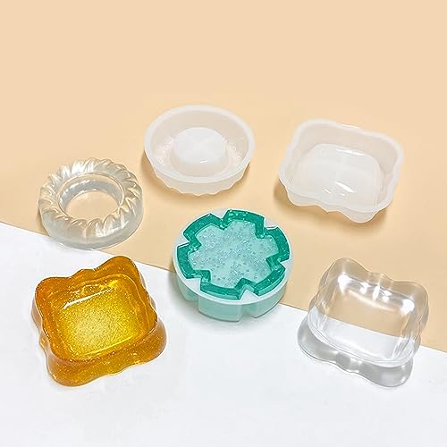 Geometry Storage Box Silicone Mold Epoxy Resin Mold DIY Jewelry Storage Tray Tools Tabletop Decoration Mold