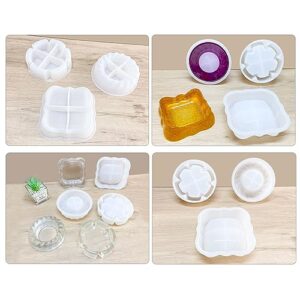 Geometry Storage Box Silicone Mold Epoxy Resin Mold DIY Jewelry Storage Tray Tools Tabletop Decoration Mold