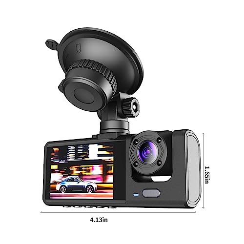 1080P Smart Dash Cam - 2.0Inch IPS Driving Recorder - Car Driving Recorder with Night Vision, Seamless Loop Recording, Emergency Video Lock - Video Recorder for Car - Dashcam