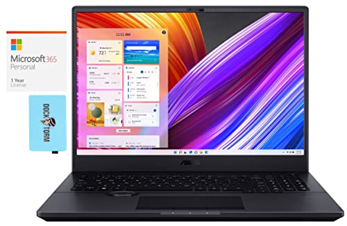 ASUS ProArt Studiobook H7600ZX Home & Business Laptop (Intel i7-12700H 14-Core, 32GB DDR5 4800MHz RAM, 2x4TB PCIe SSD RAID 1 (4TB), Win 11 Home) with MS 365 Personal, Hub