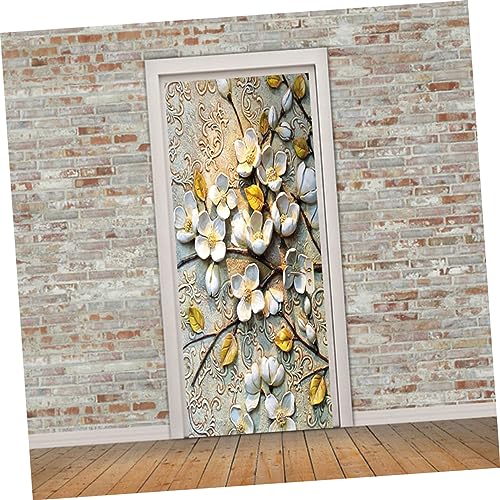 DOITOOL Waterproof Stickers Stickers 3D Stickers Wallpaper Mural Stickers 3D Wall Stickers Door Mural Door Wallpaper 3D Door Sticker Digital Door Decals