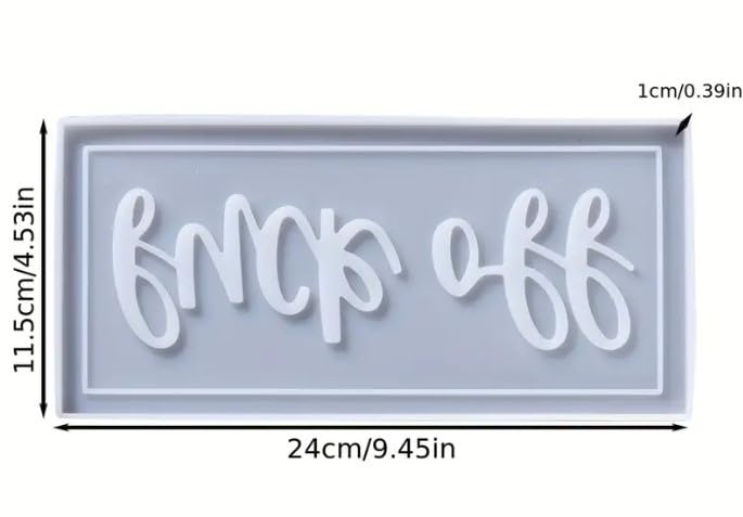 Fun Word Plate/Door/Tray Mold