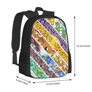 Deica Cute Backpack Cartoon Backpack Casual Backpacks Lightweight Travel Laptop Backpack Cartoon Anime Fans Gift-Game Backpack