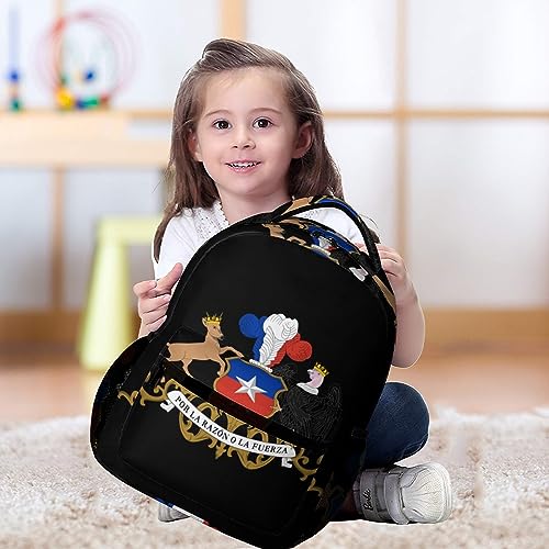 FunnyStar Coat Arms of Chile Laptop Backpack Cute Daypack for Camping Shopping Traveling