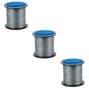 kisangel 3pcs saltwater fishing line strongest fishing line braid fishing lines fishing wire fishing tools fishing kit fishing thread fly fishing line fishing cord fishing rope to weave