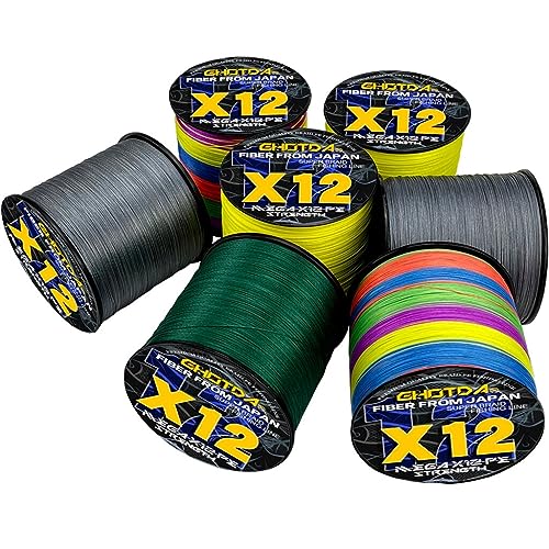 Saltwater Fishing Line 12 Strands PE Braided Multi-Filament Wire Strong Durable Outdoor Sport Fishing Accessories