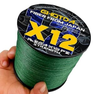 Saltwater Fishing Line 12 Strands PE Braided Multi-Filament Wire Strong Durable Outdoor Sport Fishing Accessories