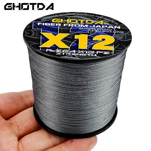 PE Braided Fishing Line 12 Strands 500 M Multifilament Throws Farther and Cuter Better Fishing Line11.3-54.5kg