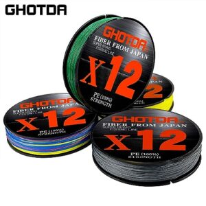 Fishing Line 12 Strands 300M Super PE Braided Fishing Line 25-92LB Multifilament Fishing Line Tackle Tools