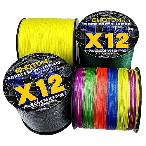 X12 500 Meters Braided Fishing Line High Endurance Super Strength Multifilament PE Saltwater Fish Wire