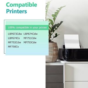 069H Toner Cartridge Compatible Replacement for Canon 069 for imageCLASS MF753Cdw MF751Cdw LBP674Cdw Printer (3 Pack)