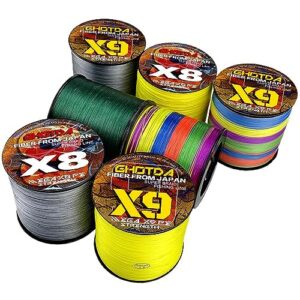 braided fishing line 9 strands 8 strands pe multicolor fishing lines braid 500m strong strength fish line 18lb-100lb