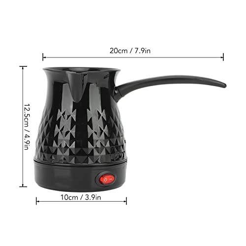 zjchao Electric Kettle Coffee Kettle Stainless Steel Coffee Maker Anti Dry Boil Mini Brewing Kettle Anti Scald Even Heating Coffee Pot with Removable Handle Us Plug 110V 600ml for Home