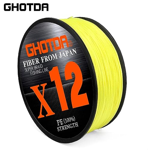 X12 Super Strong 12 Strands Braided Fishing Line 500M Multifilament PE Line Saltwater Fishing Tackle