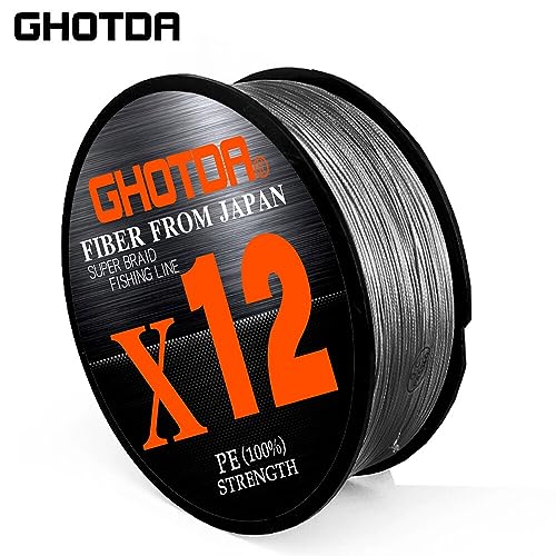 X12 Super Strong 12 Strands Braided Fishing Line 500M Multifilament PE Line Saltwater Fishing Tackle