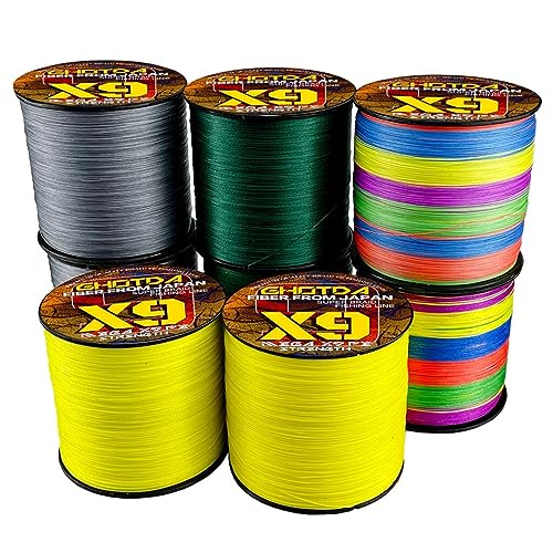 Round Line 9 Strands Braided PE Fishing Line 500M Strong Fishing Line Multifilament Durable Fishing Line Tool