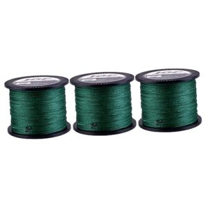 unomor 3pcs 4 fishing line beading craft line stealth braid fishing tool diamond braid fishing braid fishing wire power pro line 4 strands fishing supply pe weave fishing rope sensitive