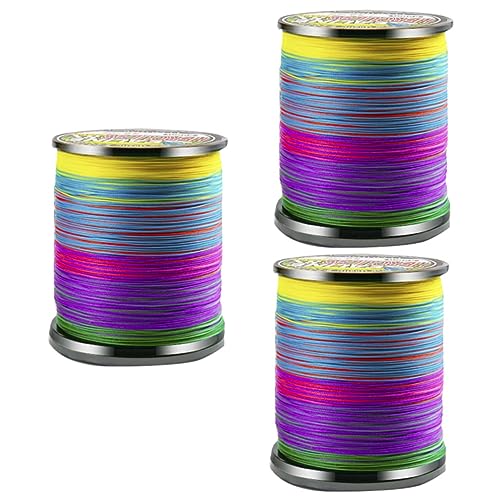 Toddmomy 3pcs Fishing line Clear Nylon line Clear Fishing Wire Fishing Spool to Weave axis