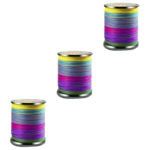 besportble fishing wire 3pcs fishing spool nylon line clear fishing wire fishing line clear to weave anti bite line fishing line clear